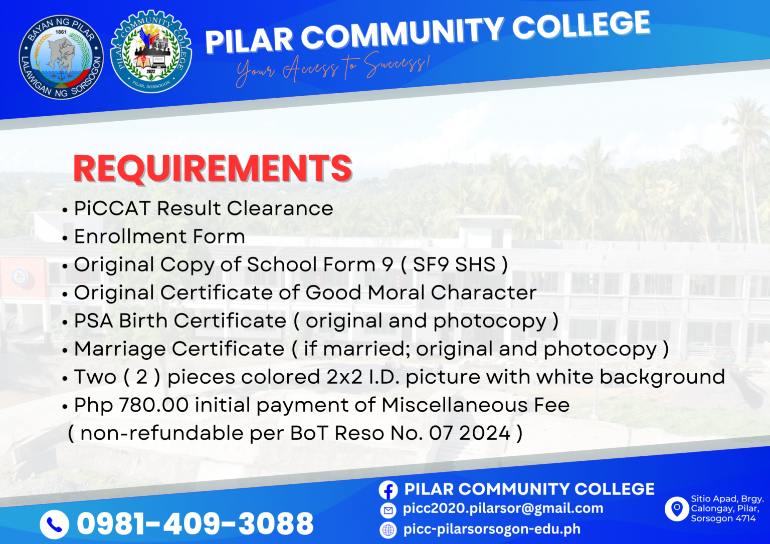 post – Pilar Community College