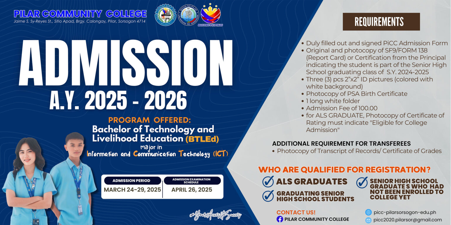 ADMISSION – Pilar Community College